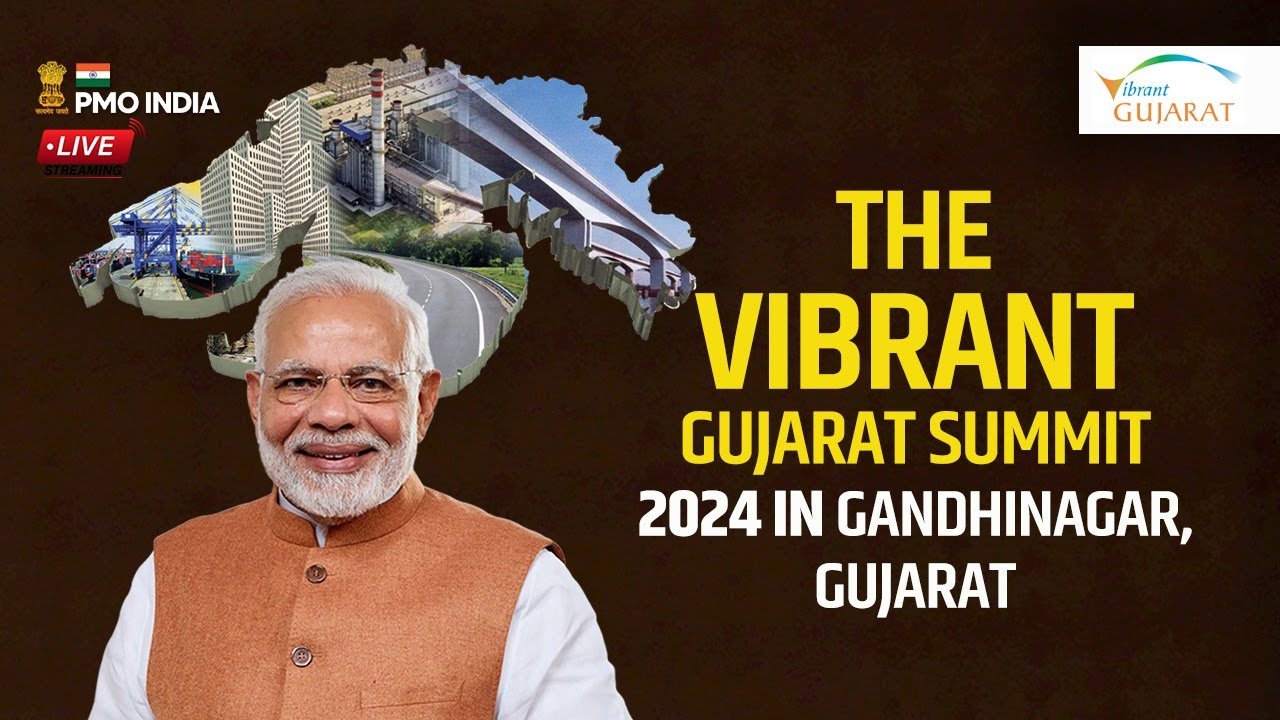 PM Modi inaugurates the Vibrant Gujarat Summit 2024 in Gandhinagar ...