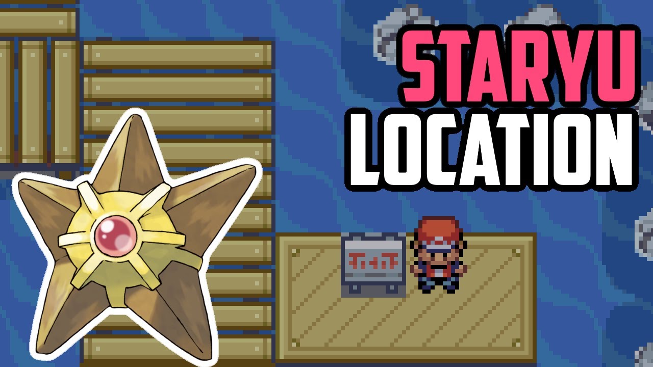 How to Catch Staryu - Pokémon FireRed & LeafGreen - YouTube