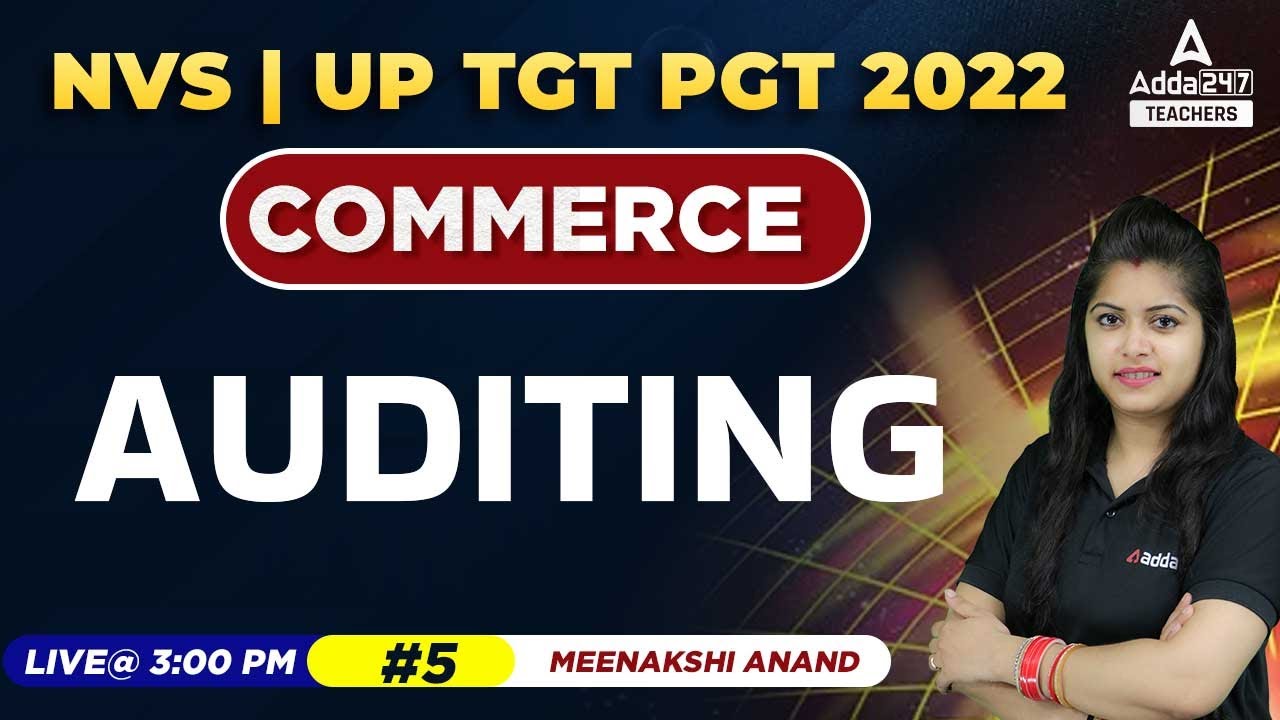 NVS/UP TGT Commerce Classes 2022 | TGT Commerce Classes | Auditing #5 ...