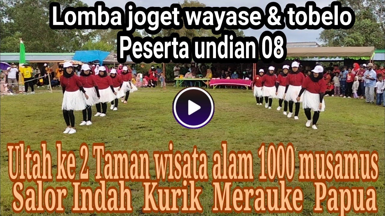 Lomba joget wayase & tobelo Ultah ke 2 Taman wisata alam 1000 musamus ...