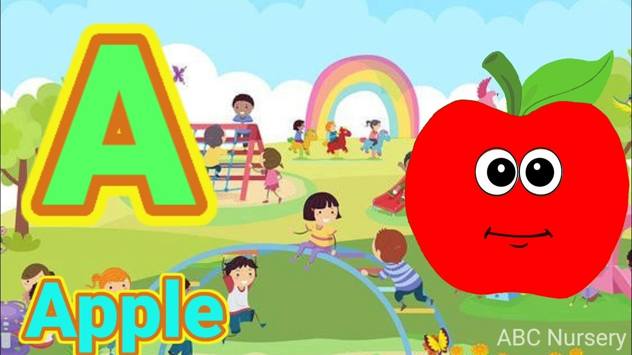 ABC learning@ ABC Nursery || A for Apple || B for ball || C for cat # ...