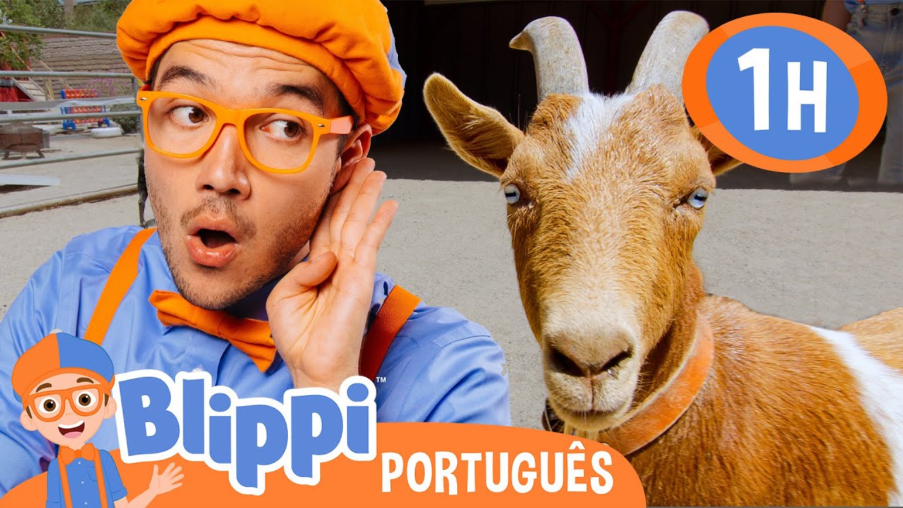 Blippi Visita uma Fazenda | 1 HORA DO BLIPPI | Blippi em Português ...