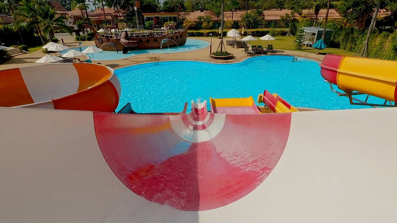 Swimming Pool + Water Park Ambience Music with Water Sounds for Sleep ...