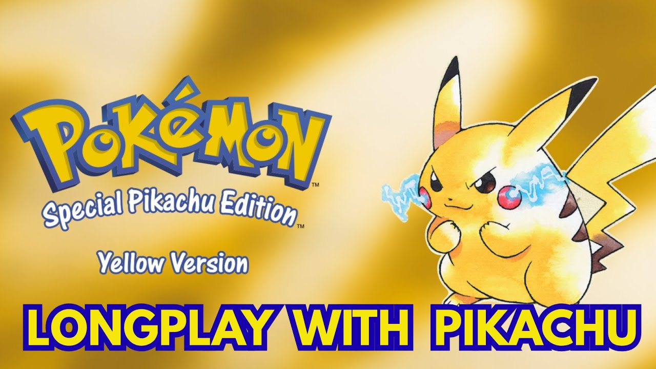Pokémon Yellow - Longplay / walkthrough only with Pikachu! - YouTube