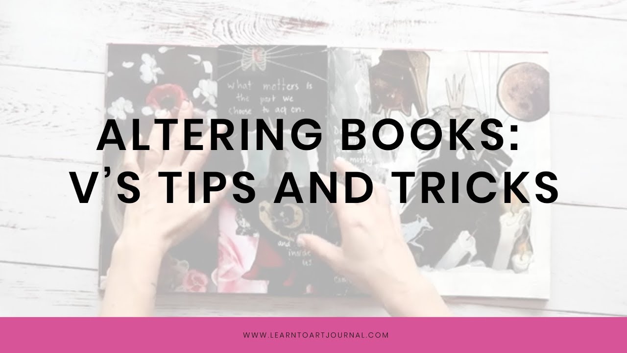 Fun ways to create in an altered vintage book - YouTube