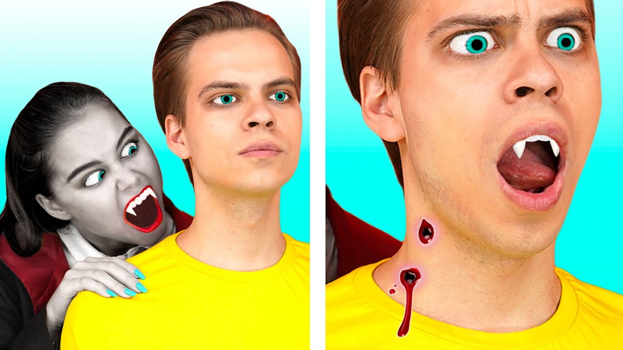 Vampire at school! Awkward Moments and Pranks - YouTube