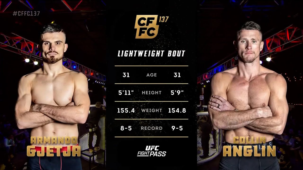 CFFC 137: Armando Gjetja vs Collin Anglin | October 18, 2024 - YouTube