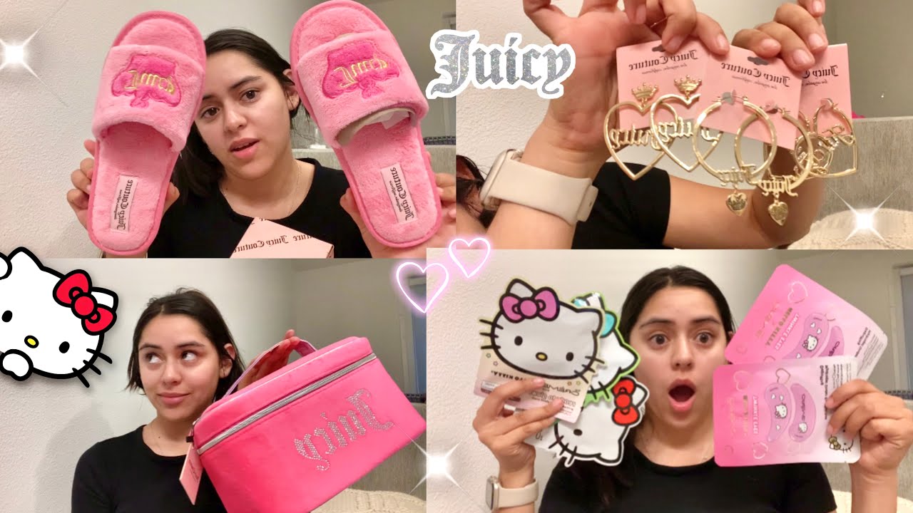 GIRLY PINK HAUL! 🎀( Hello Kitty & Juicy Couture ) - YouTube