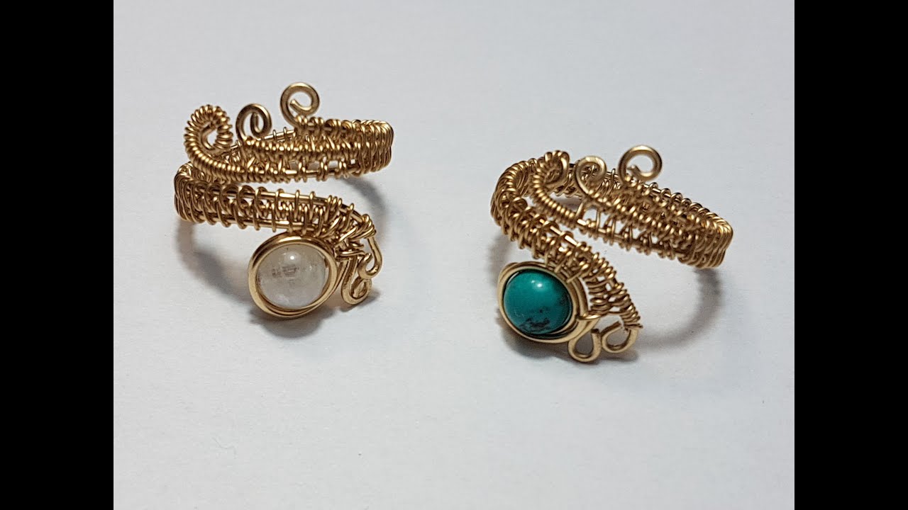 Adjustable Gemstone Ring Tutorial / DiY - YouTube