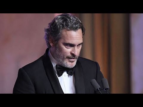 Joaquin Phoenix’s VERY UNIQUE Oscars 2020 Best Actor Acceptance Speech