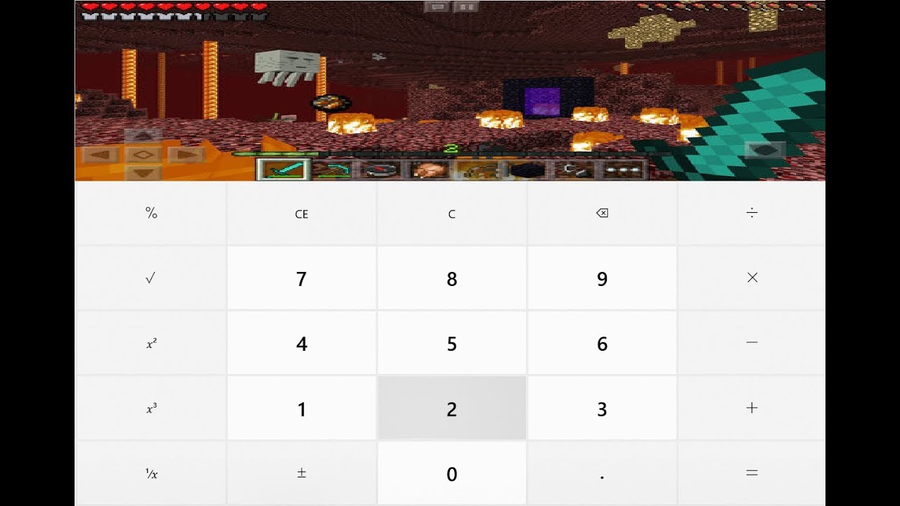 Aprendan a jugar minecraft en la calculadora - YouTube