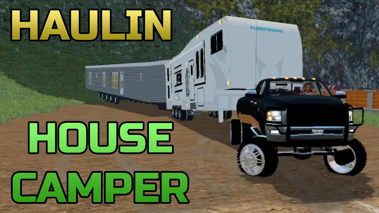 FARMING SIMULATOR 2015 | CUMMINS TOWING CAMPER AND HOUSE CHALLENGE ...