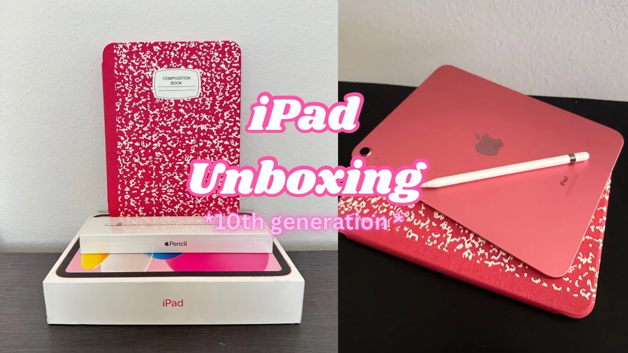 *PINK* iPad 10th generation unboxing 💗 - YouTube