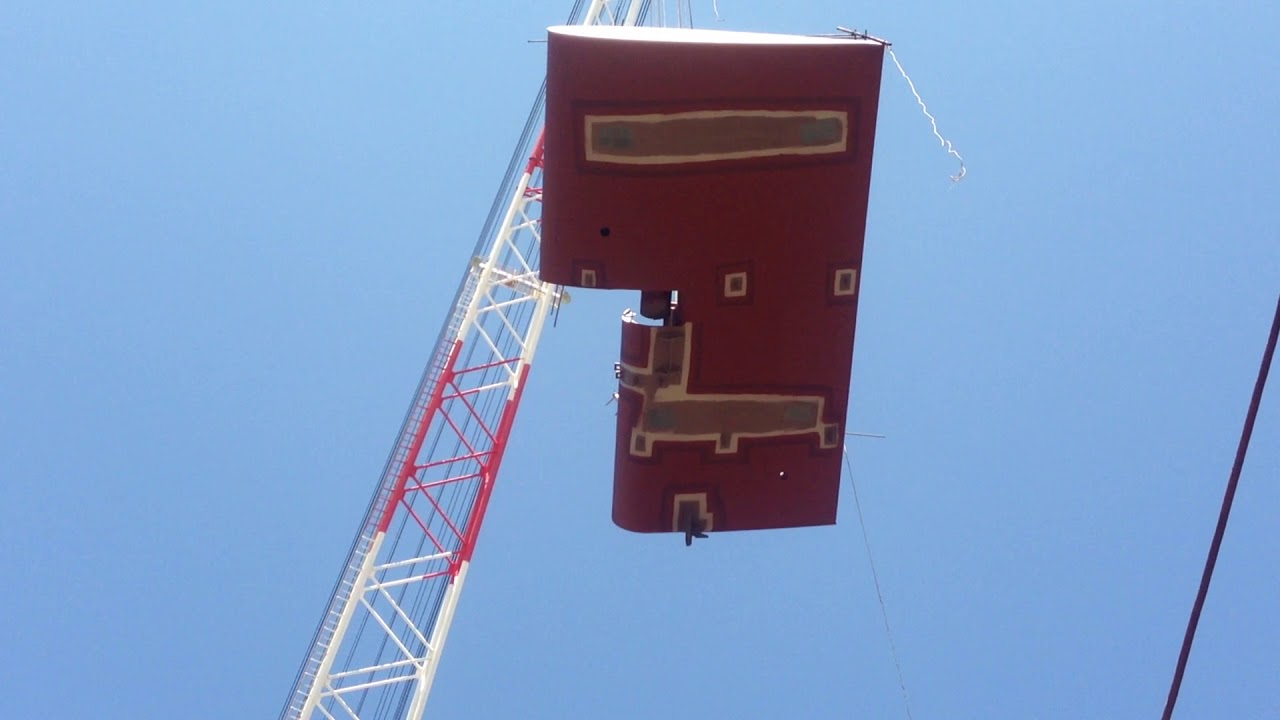 Installing rudder plate for vessel - part 1 - YouTube