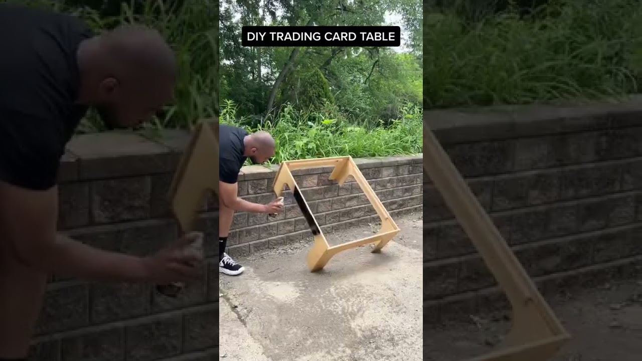 DIY Trading Card Table 🏀🔥 #MotivatedByMylan - YouTube