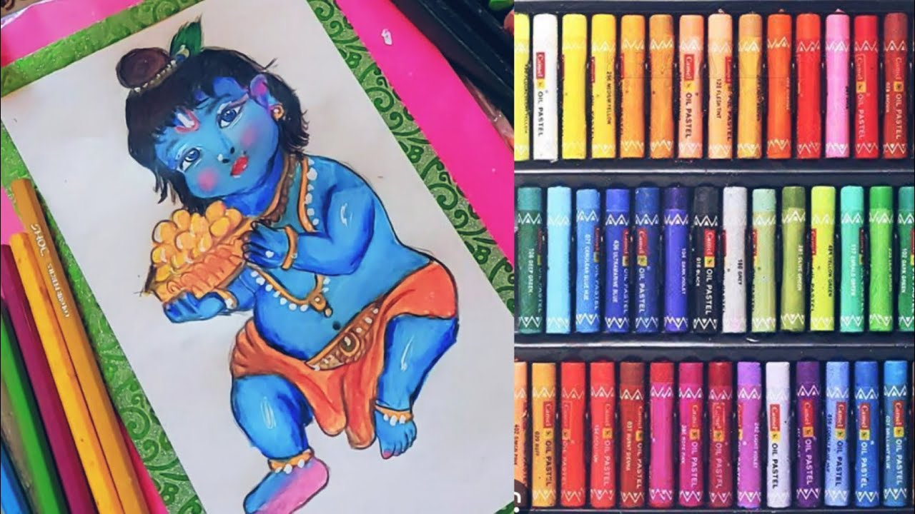 Bal Gopal Drwaing For Beginners Mandala art touch🥰Step by step easy ...