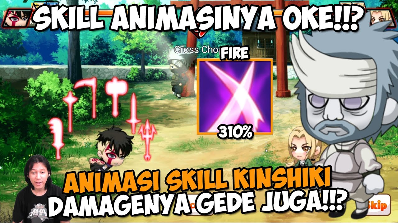 Animasi Skill SS Otsutsuki Kinshiki Cross Chop Di Ninja Heroes New Era ...