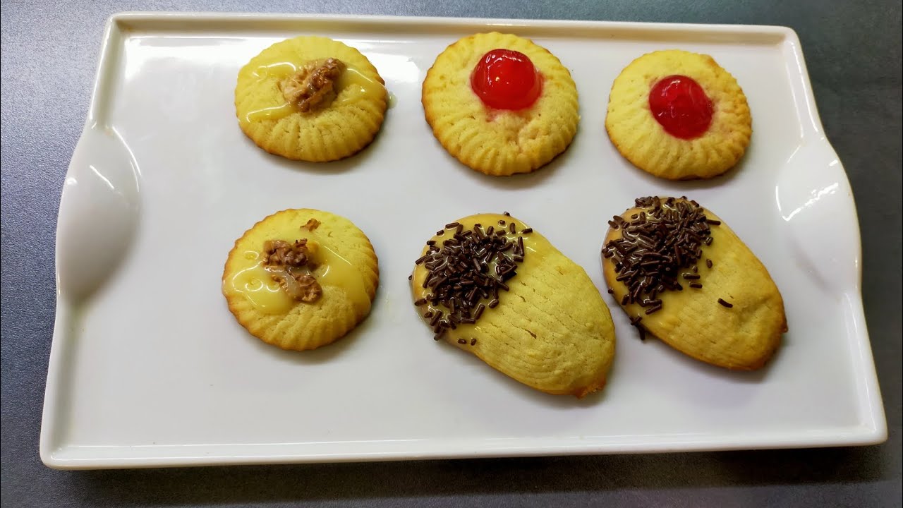 Receta pastas de té galletas mantequilla nueces chocolate - YouTube