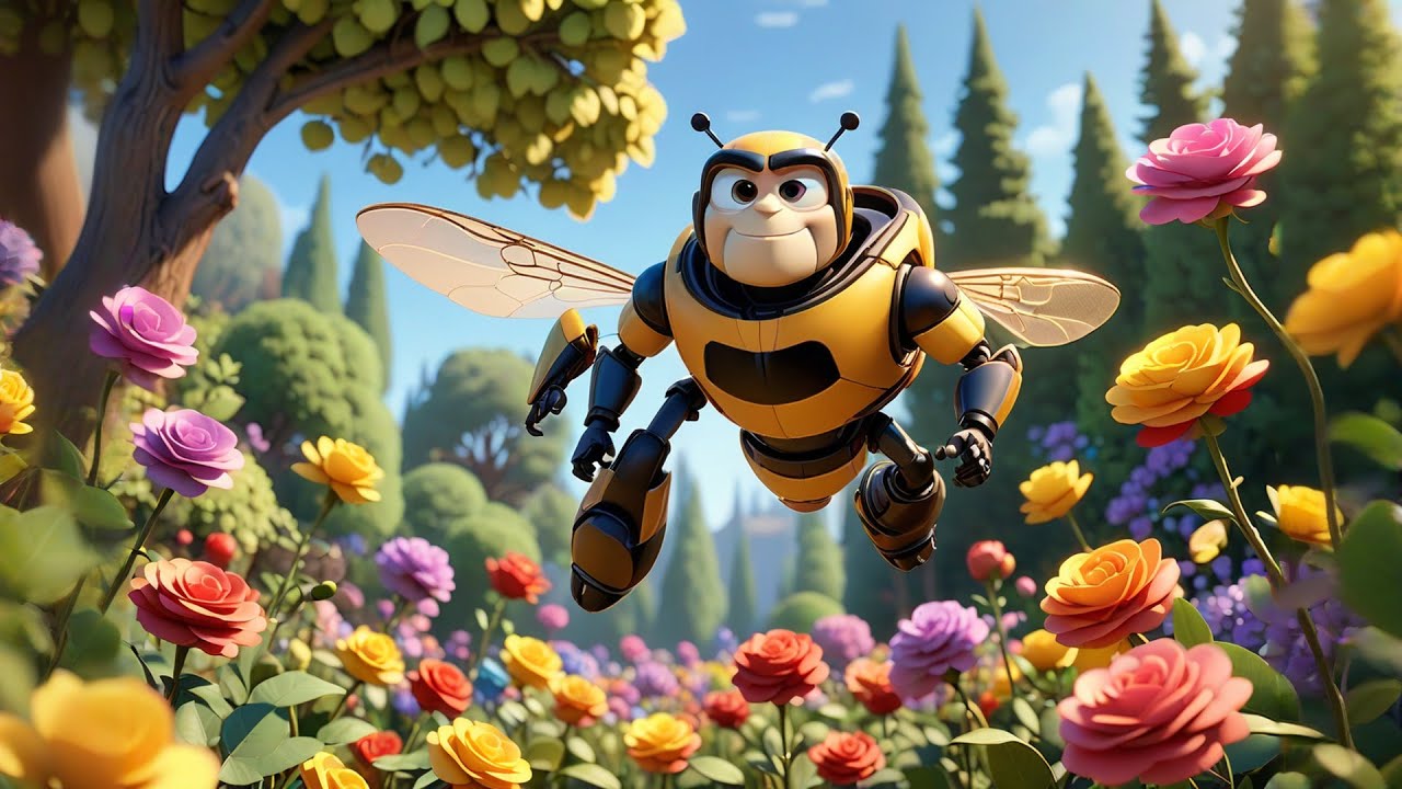 The Busy Bumblebee’s Flower Hunt 🐝🌻 | Fun Kids Song | Nature Learning ...