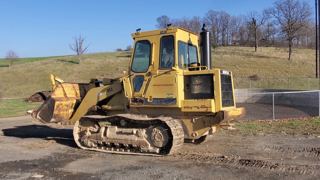1987 Caterpillar 953 Tracked Loader: Running and operating inspection ...