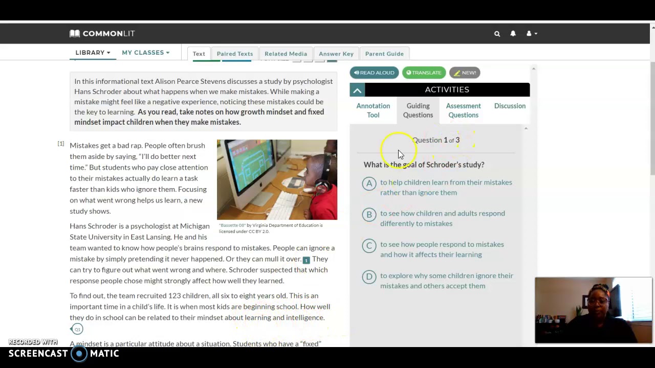 CommonLit: Noticing Mistakes Boosts Learning - YouTube