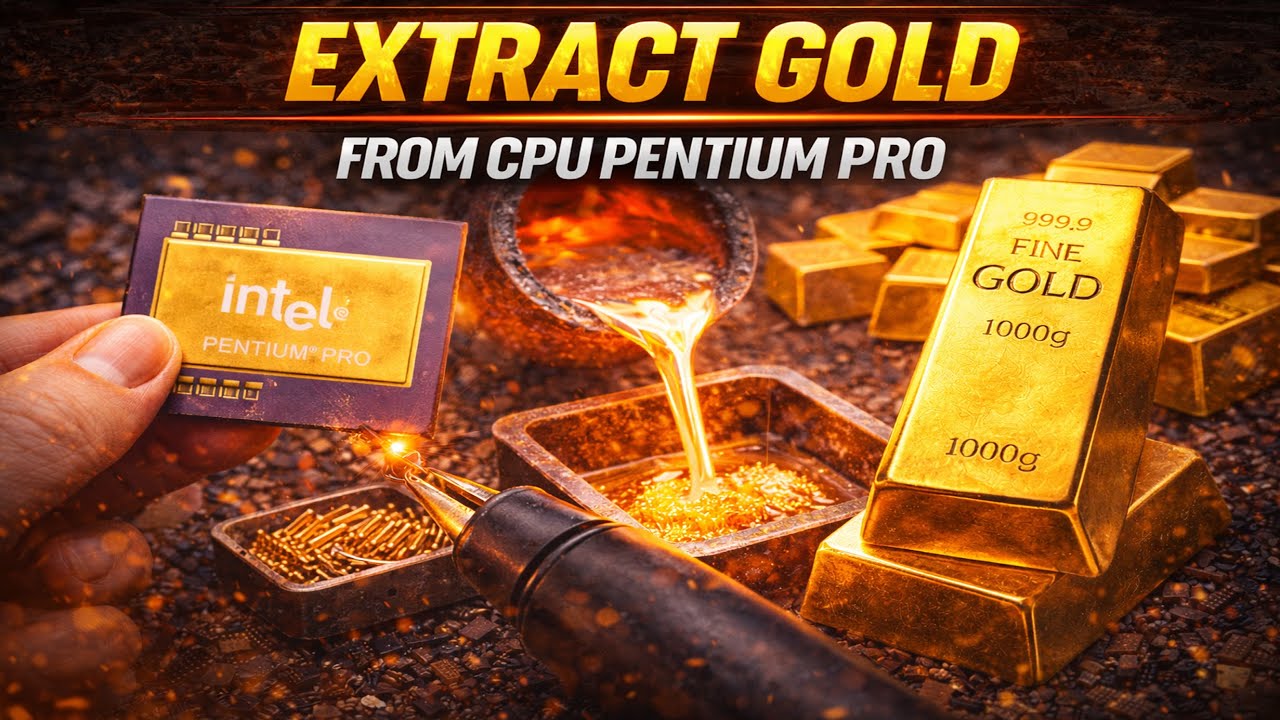 Today, we discovered how to extract gold from ancient computers using ...