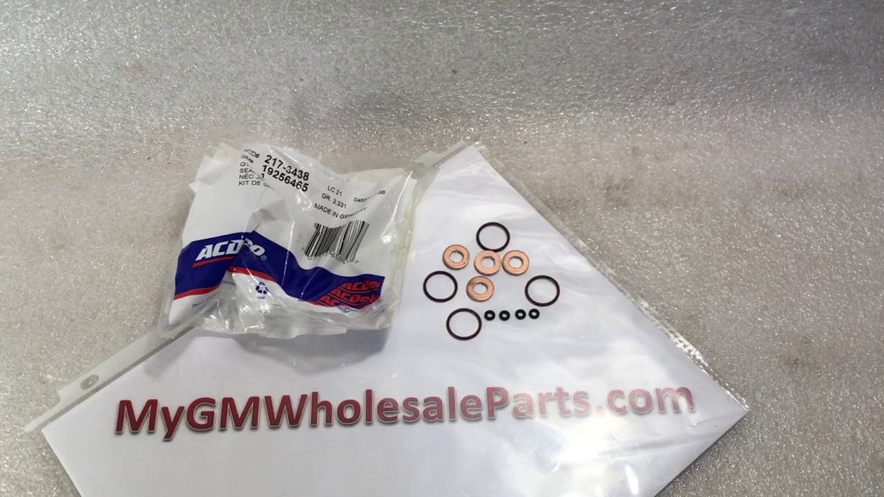 Replacement Injector Seal Kit -- GM (19256465) - YouTube