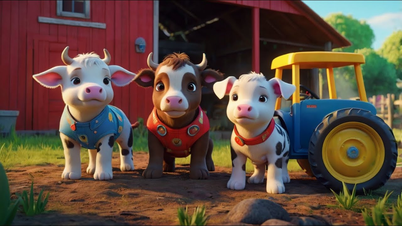A Day at the Farm | Kids Songs Cartoon Animation & Nursery Rhymes Dance ...