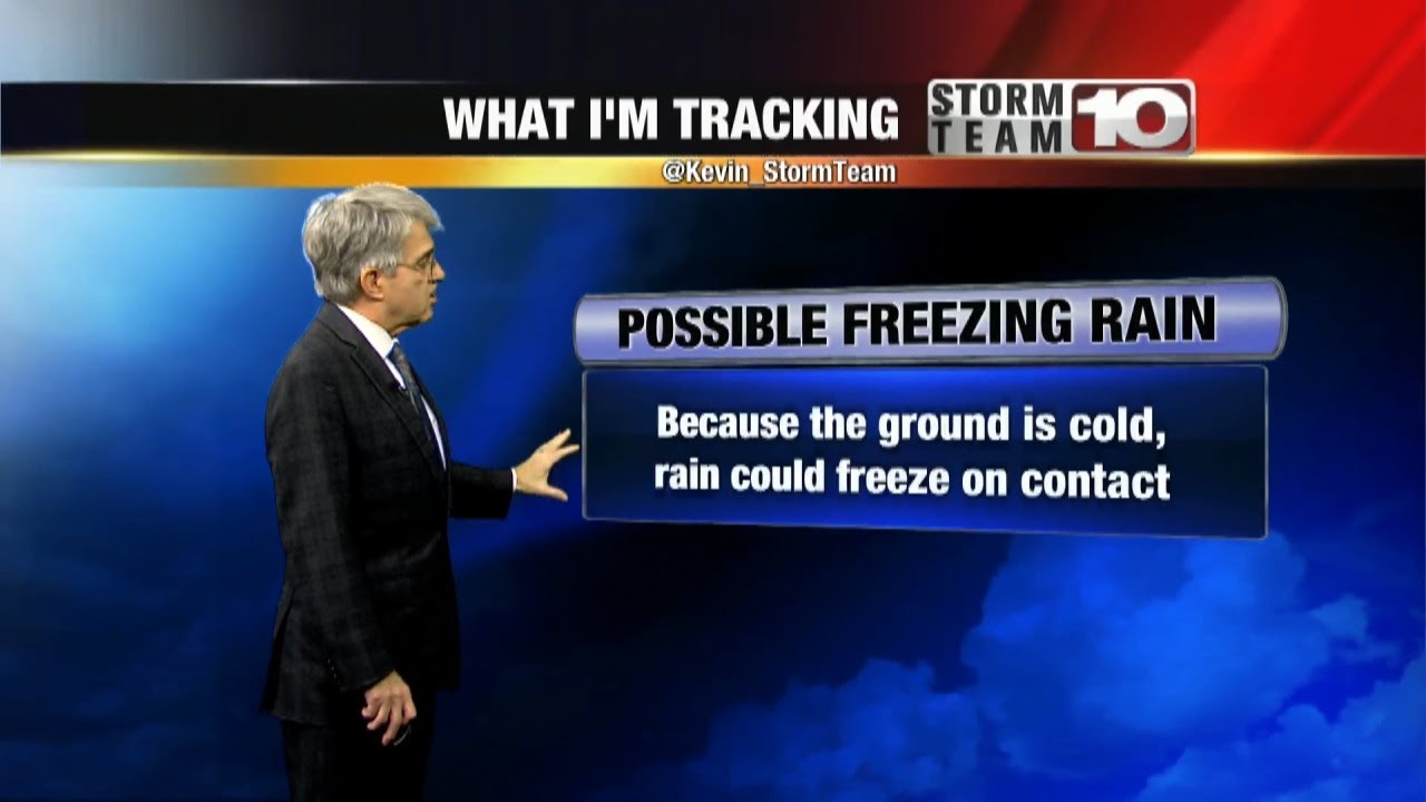 Rain expected overnight, freezing rain possible - YouTube