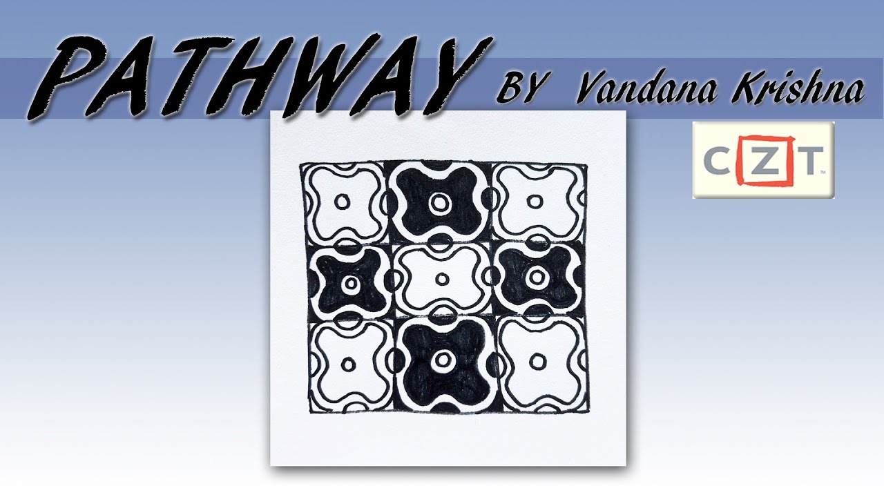 如何畫一般圖樣How to draw the Tangle Pattern PATHWAY - YouTube