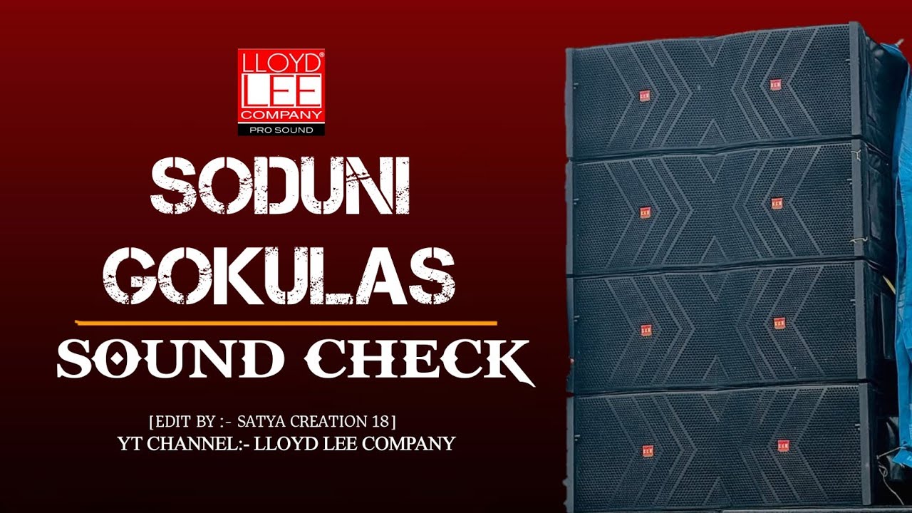 SODUNI GOKULAS (SOUND CHECK) LLOYD LEE COMPANY @LLOYDLEECOMPANYINDIA ...