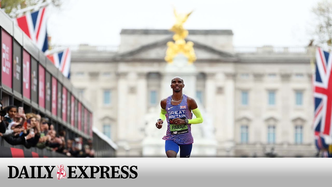 Sir Mo Farah completes his last marathon in London - YouTube
