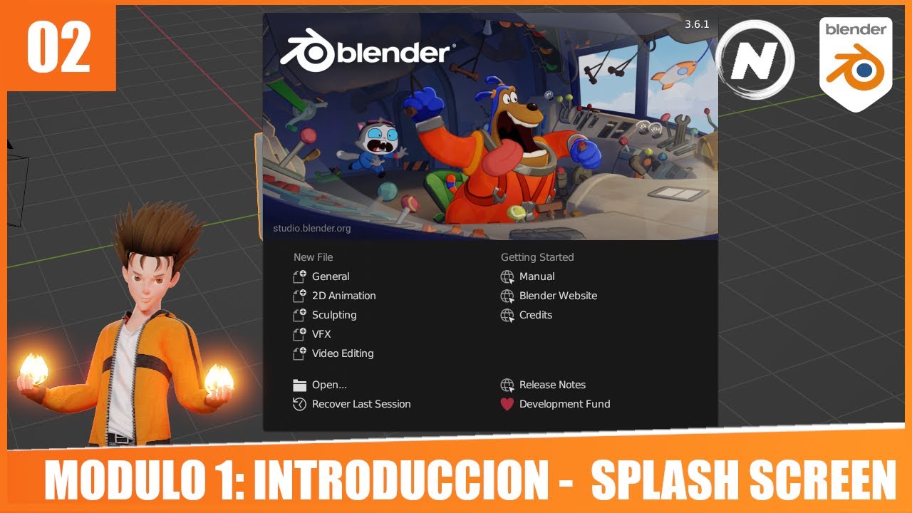 Curso Blender - Modulo 1 - Introducción - Splash Screen - YouTube