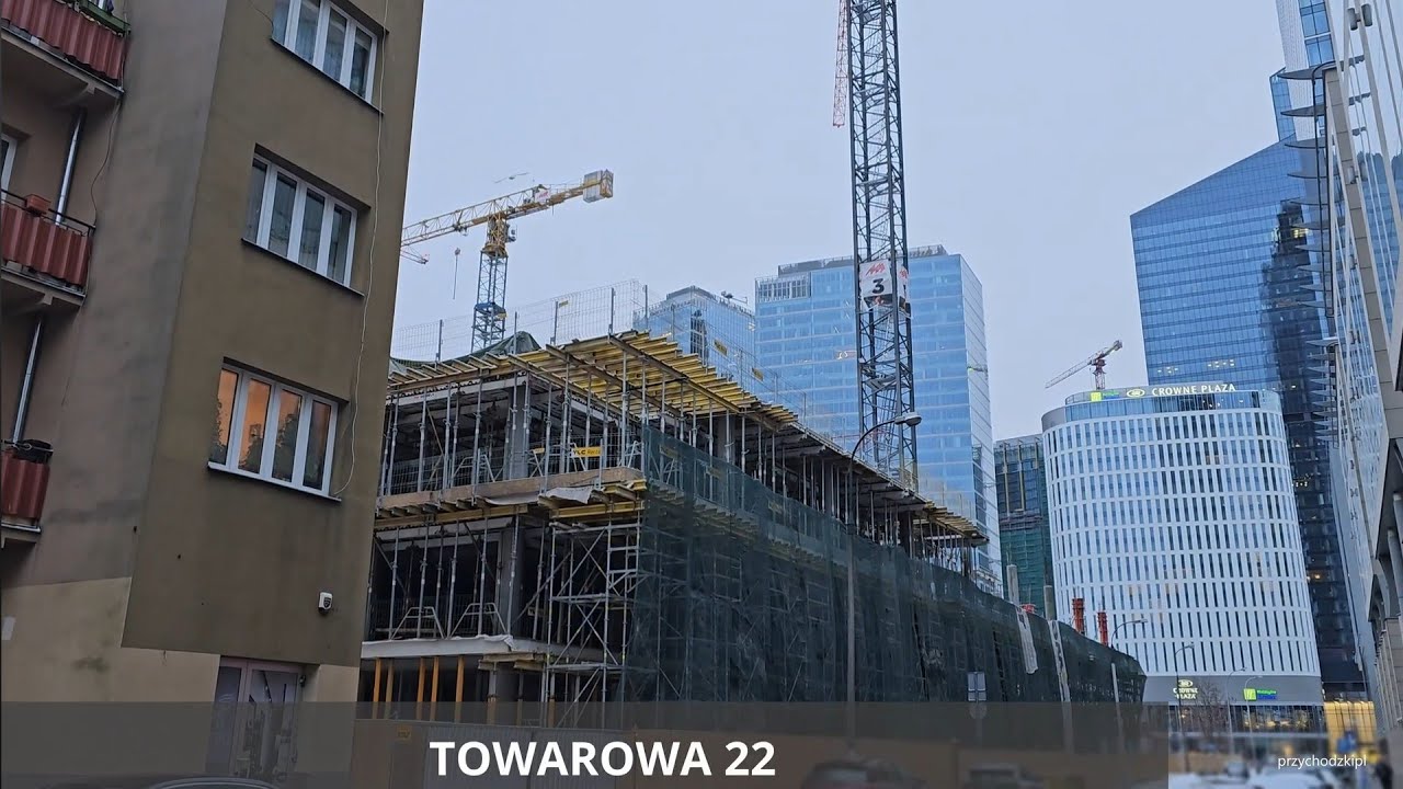 Warszawa / Warsaw Budowa Towarowa 22 - budowa budynku B / Construction ...