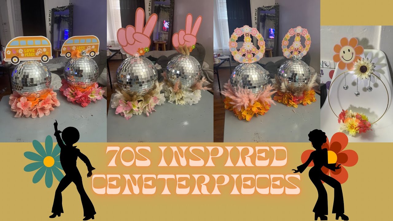 DIY 70s Inspired Centerpieces #diy #70s - YouTube