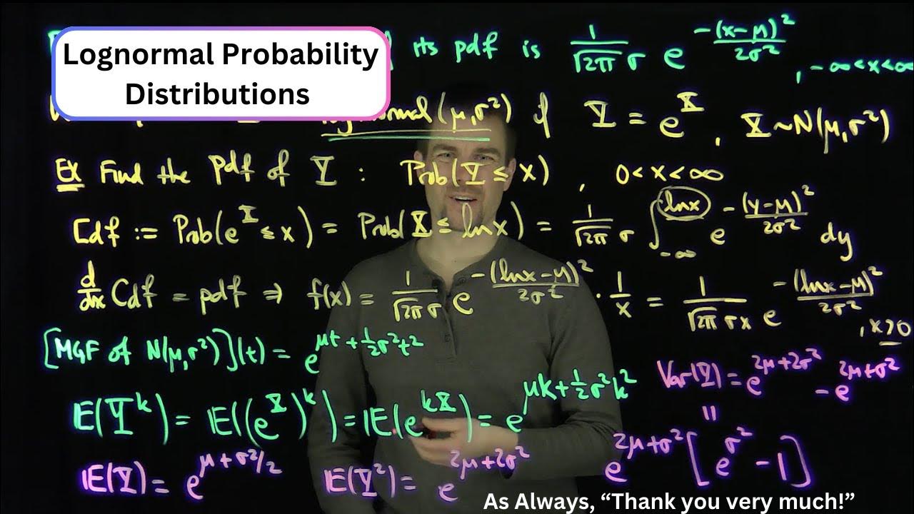 Lognormal Probability Distributions - YouTube