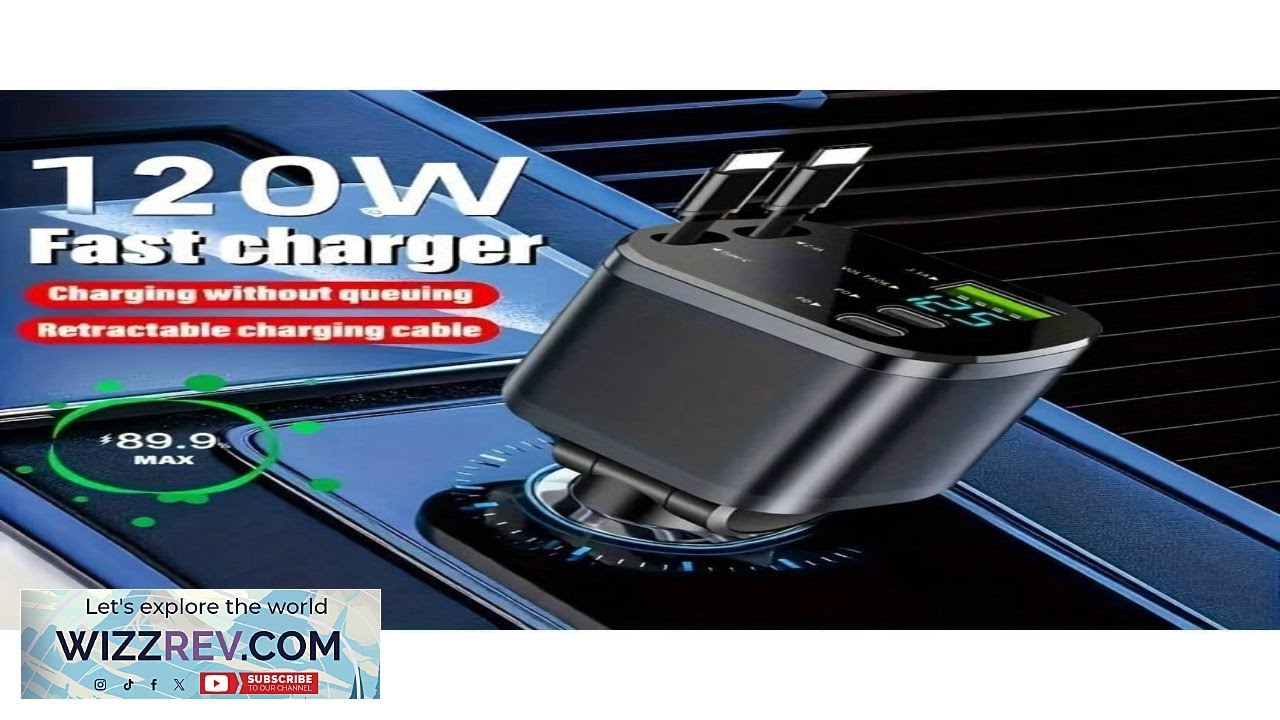 Super Fast 4 In 1 Car Charger 4 In 1 Super Fast Compact Car Charger ...
