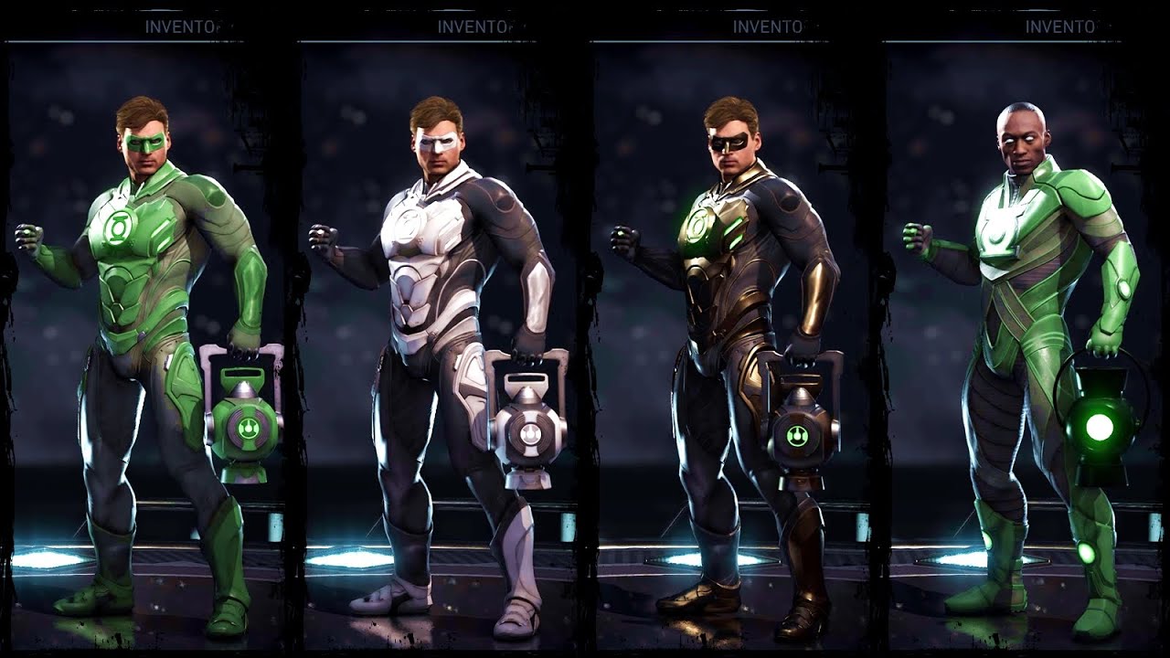 Green Lantern - Gear and Skin Showcase - Injustice 2 - YouTube
