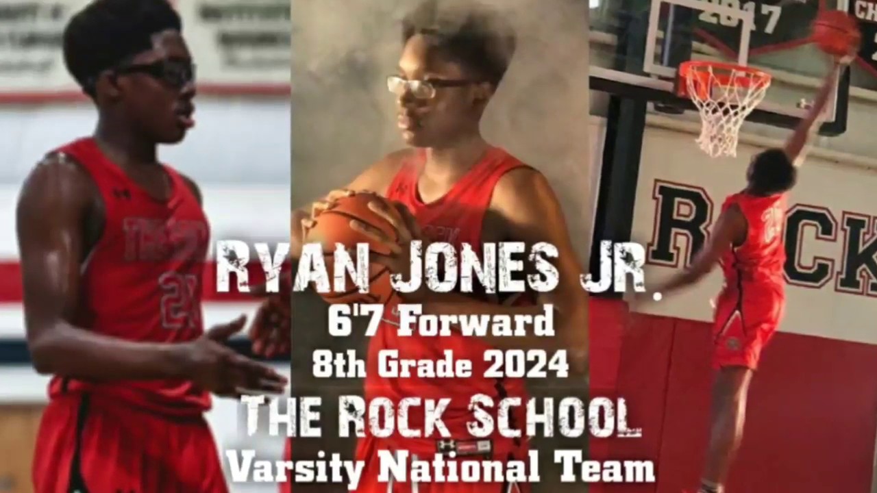 Ryan Jones Jr.(RJ)Elite 6'7 Forward 8thGrade '24 on The Rock School ...