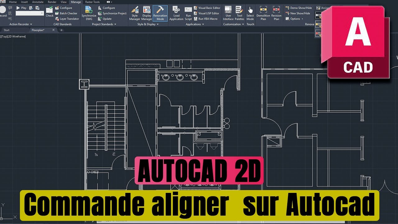 Commande aligner pour redimensionner - YouTube