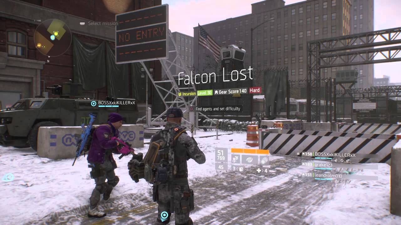 Tom clancy the division falcon lost - YouTube