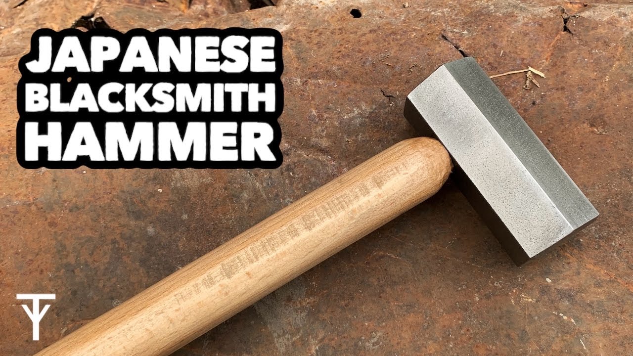 Japanese style Blacksmith hammer - YouTube