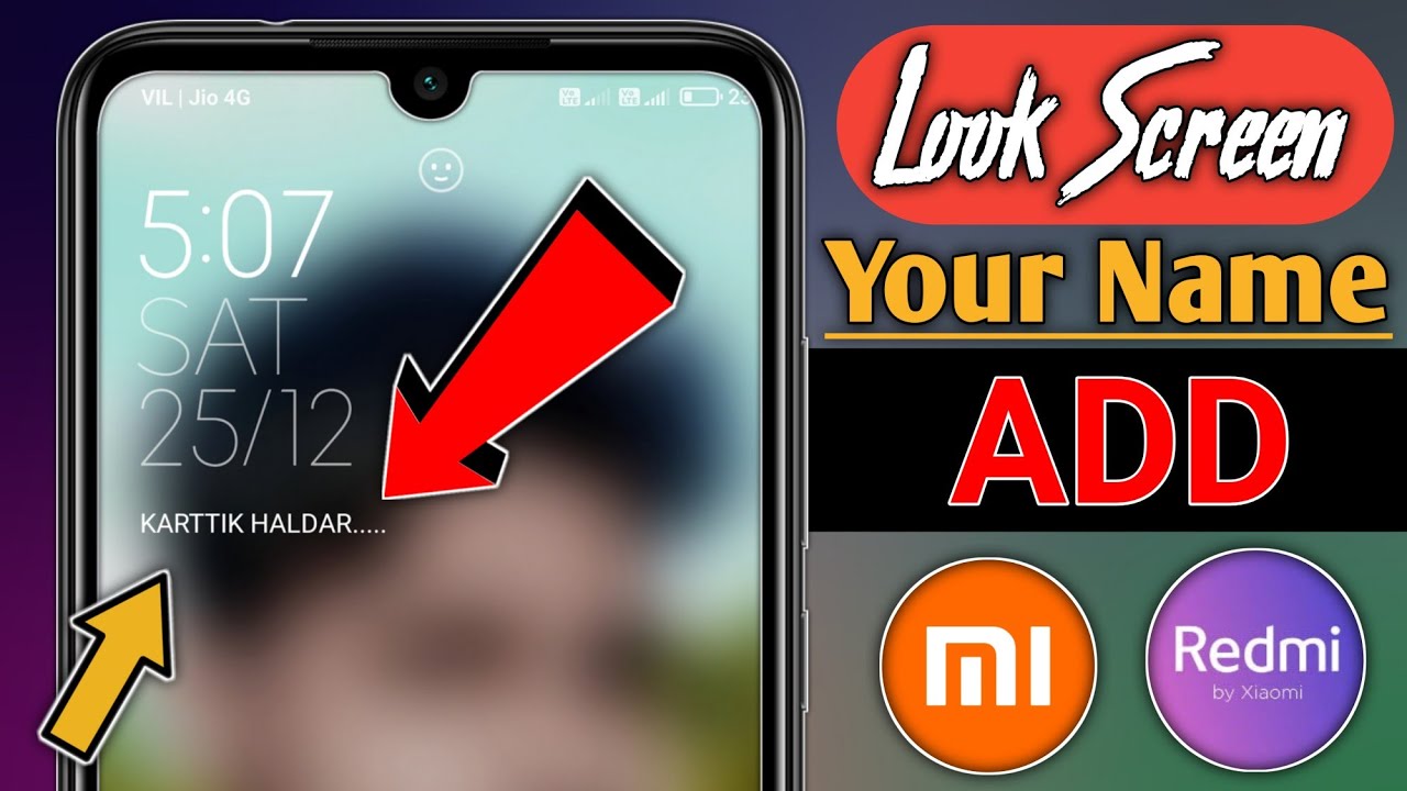 How To Add Name On Lock Screen In Radmi Phone Lock Screen Pe Naam how-to-add-name-on-lock-screen-in-radmi-phone-lock-screen-pe-naam