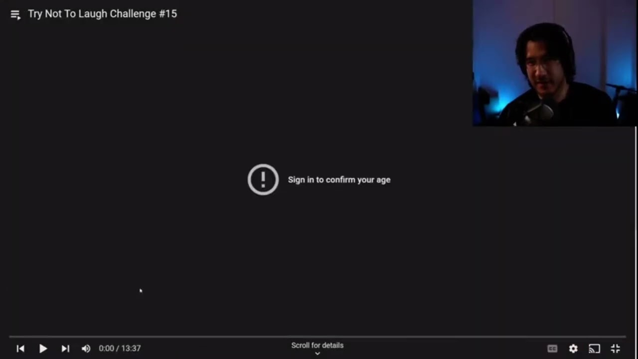 The only time Markiplier laughed in Try Not To Laugh Challenge ...