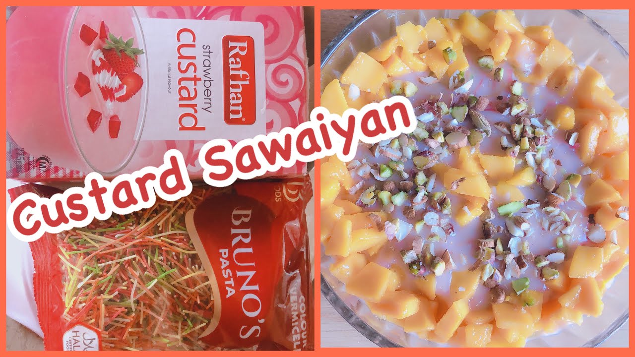 Eid Mubarik😊Custard Swaiyan Recipe/ Custard Vermicelli Easy Recipe ...