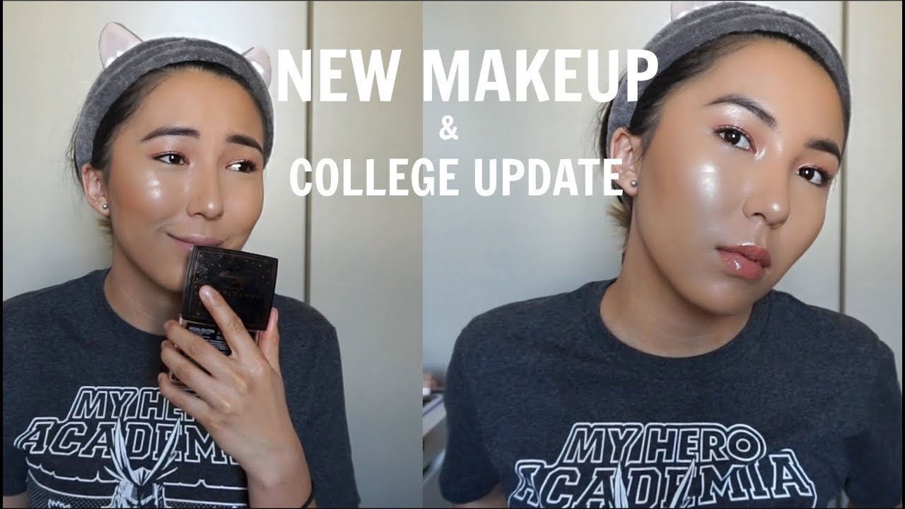 Trying Out New Makeup Products + College Update - YouTube