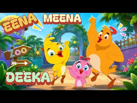 Eana meena deeka show 🐔🦊 | zoo in the eena Meena deeka #viral #long #Eanameenadeeka #cartoon 