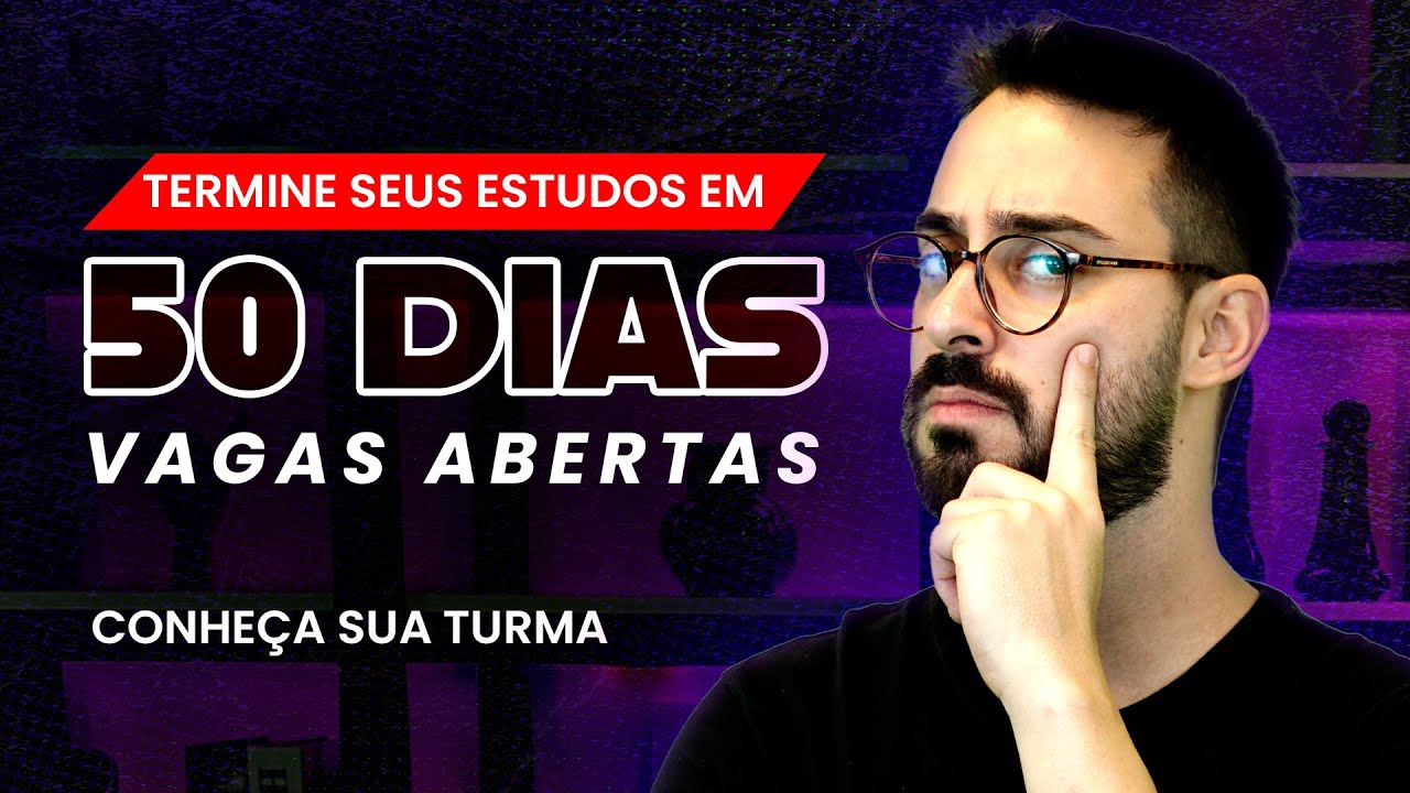 TERMINE SEUS ESTUDOS EM 50 DIAS - YouTube