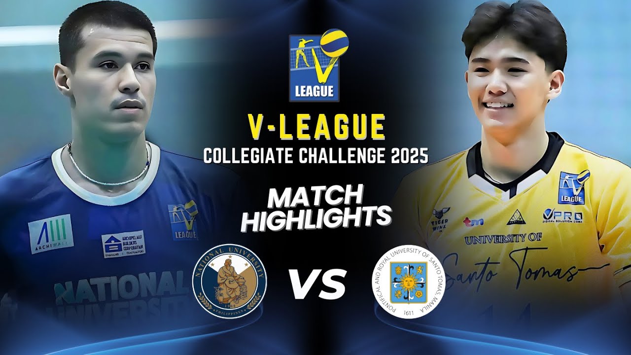 UST vs NU | V-League Collegiate Challenge 2025 | Match Highlights | Men ...