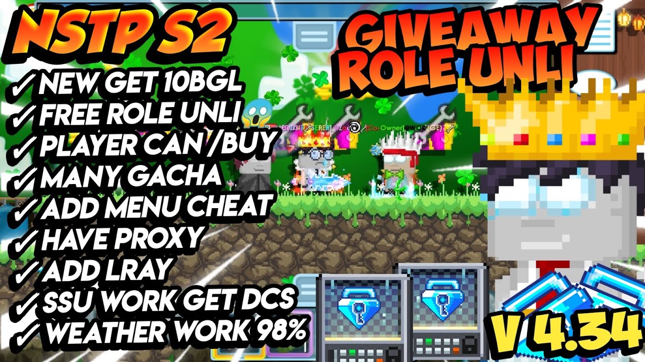 YAKIN GA MAU JOIN 😱 + FREE UNLI OMG🤯🤯 || NSTP S2 || GROWTOPIA PRIVATE ...